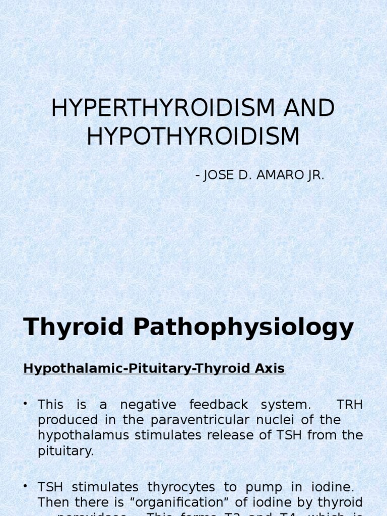 Hyperthyroidism and Hypothyroidism | PDF | Hyperthyroidism | Hypothyroidism