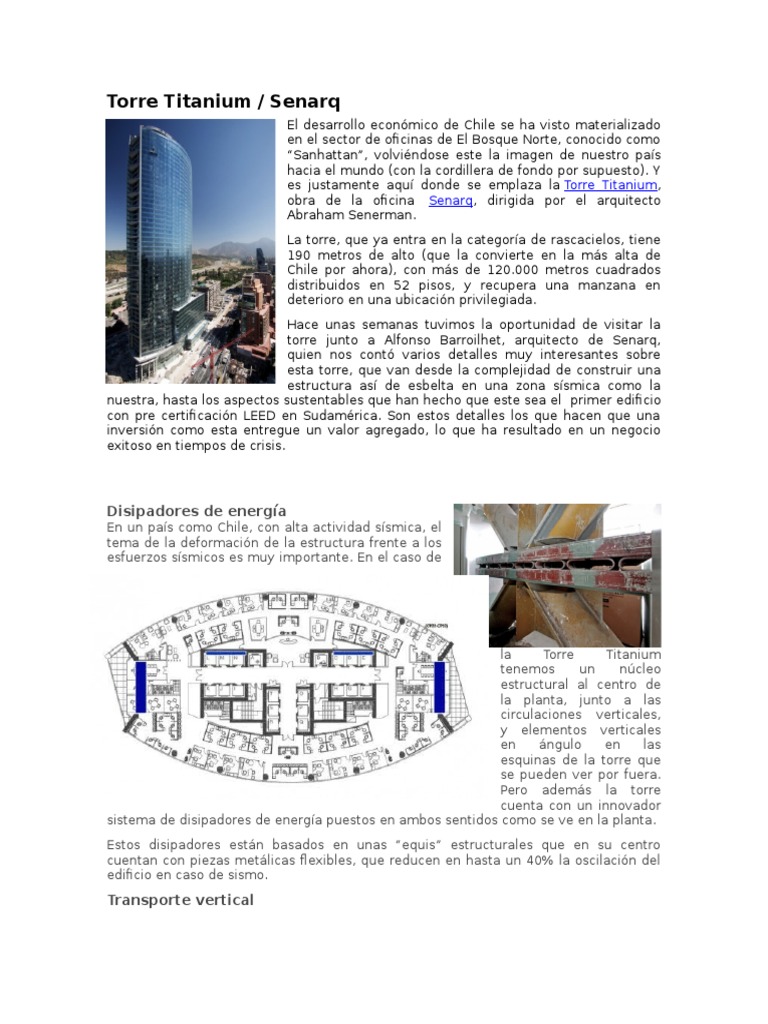 Torre Titanium detalles innovadores | PDF | Torre | Aluminio