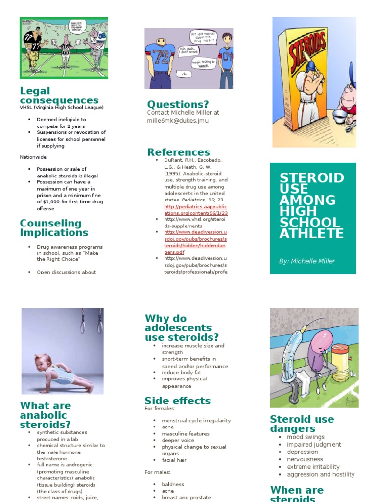Steroid Use Brochure | PDF | Social Science | Self-Improvement