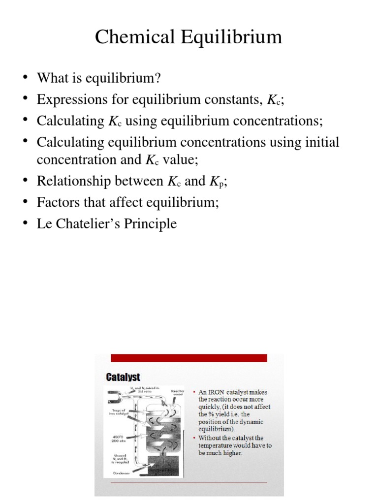 Chemical Equilibrium: Understanding Equilibrium Constants, Calculating ...