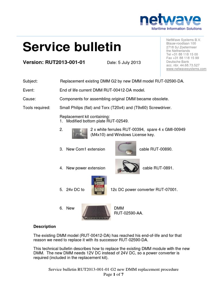 G2 DMM Replacement Procedure | PDF | Electrical Connector ...