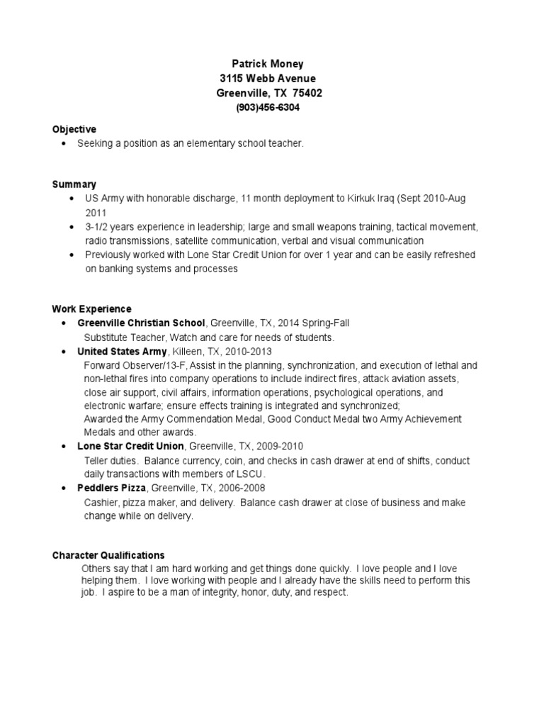 Patrick Resume Teacher | PDF | Career & Growth | Social Science