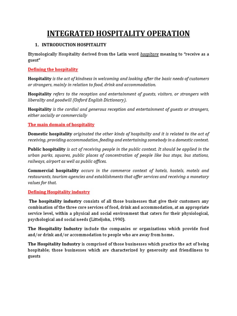Integrated Hospitality Operation | PDF | Franchising | Motel
