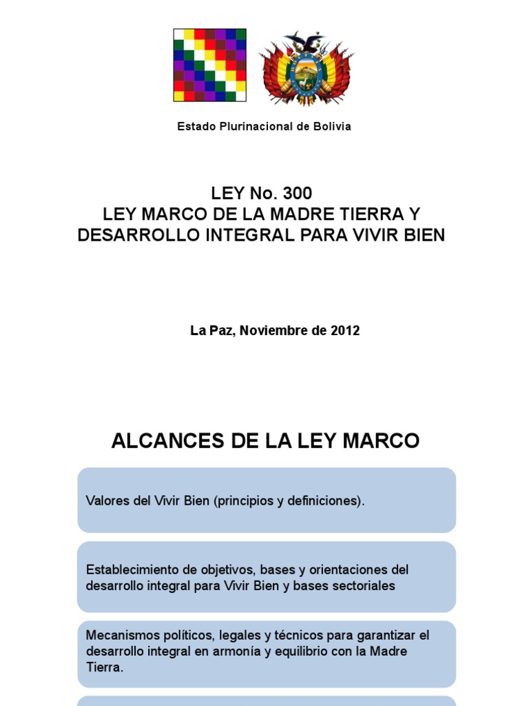 Ley Marco Madre Tierra Bolivia 2012 | PDF | Uso eficiente de energía | Cambio climático