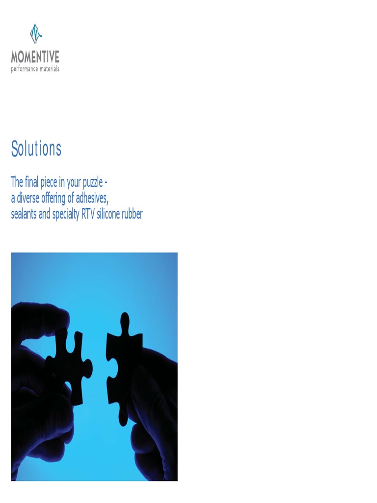 RTV Solutions Brochure | PDF | Silicone | Adhesive