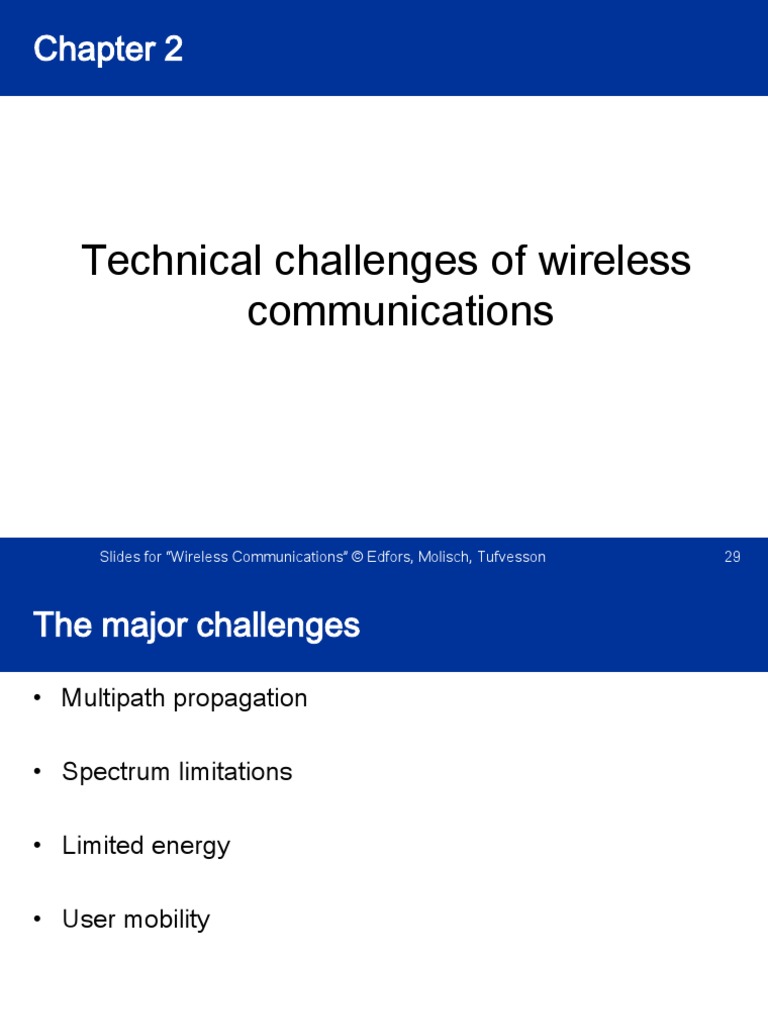 Chapter 2 - Challenges of Wireless Communications | Download Free PDF ...