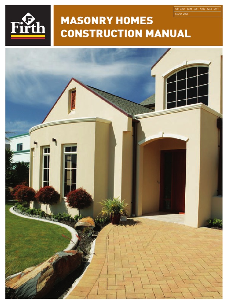 Masonry Homes Construction Manual PDF | PDF | Masonry | Concrete
