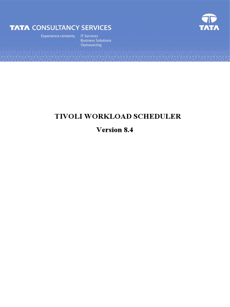 8.4 Tws Small | PDF | Command Line Interface | Scheduling (Computing)