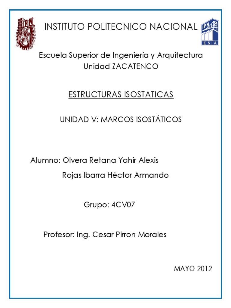 Marcos Isostaticos PDF | PDF | Science | Ingeniería