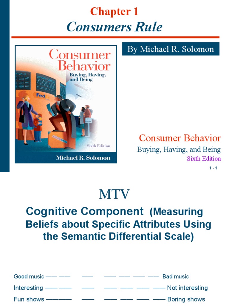 Solomon 01 Rev | PDF | Consumer Behaviour | Marketing