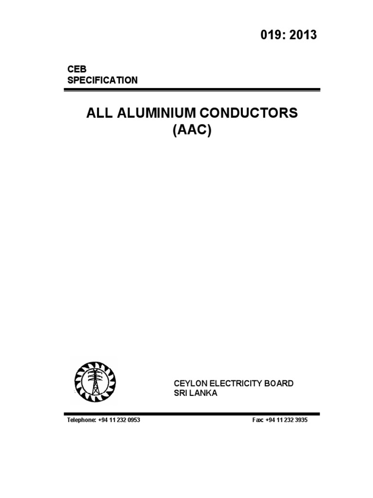 All Aluminium Conductors (Aac) | PDF | Wire | Exchange Rate
