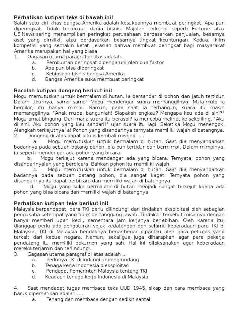 Perhatikan Kutipan Teks Di Bawah Ini | PDF