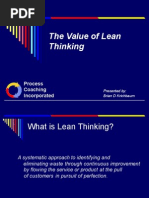 Lean Thinking PDF | PDF | Lean Manufacturing | Innovation