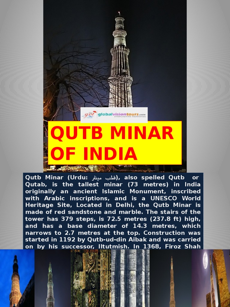 Qutb Minar: History and Architecture | PDF | Buildings And Structures