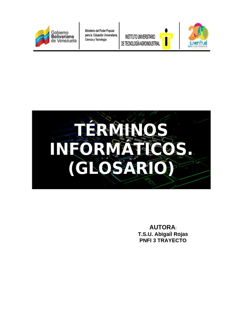 Glosario de Términos Informáticos | Hilo (Computación) | Memoria del ...