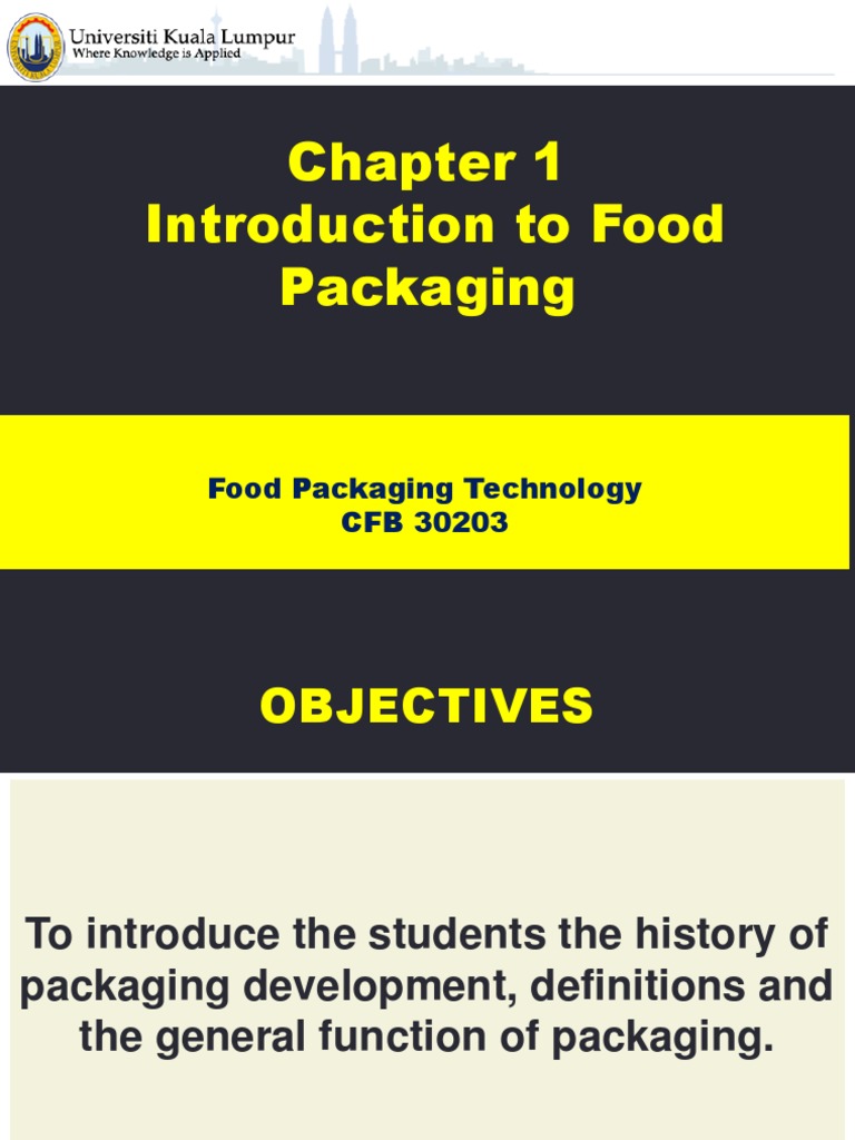 Introduction to Food Packaging Essentials | PDF | Packaging And ...