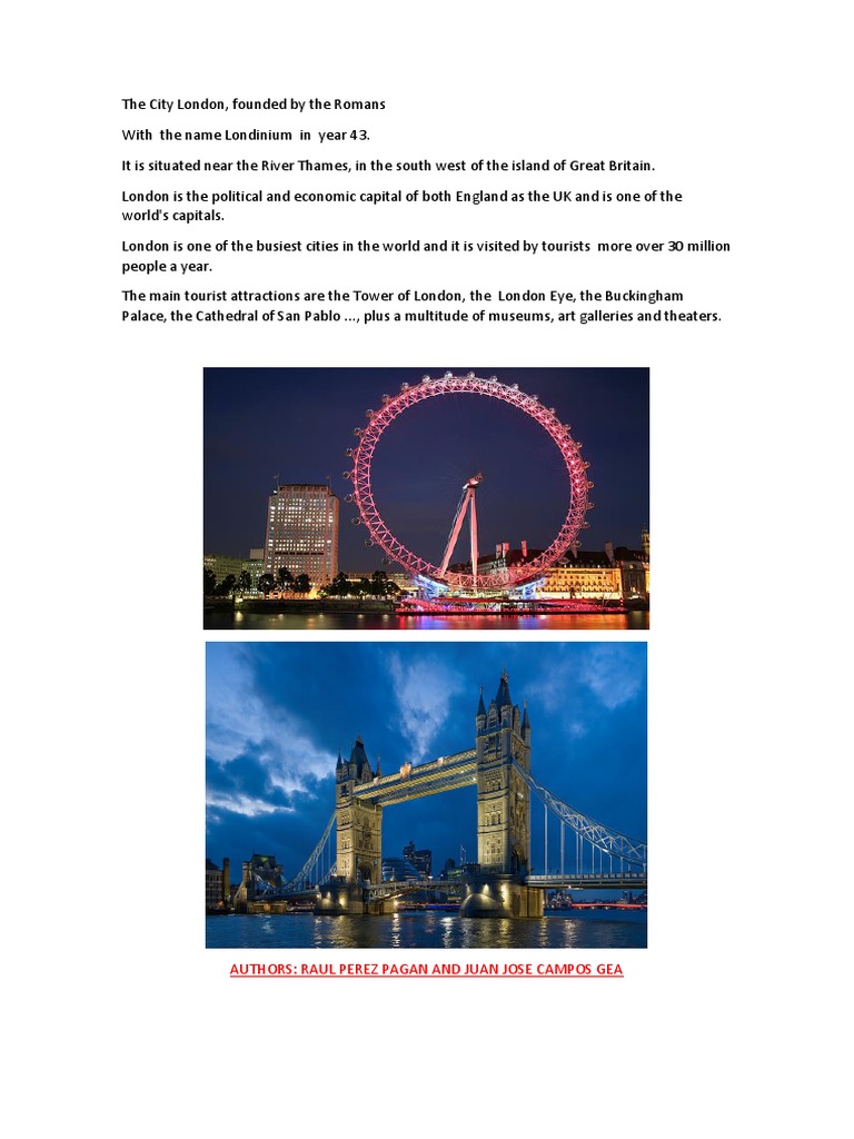 History and Attractions of London | PDF