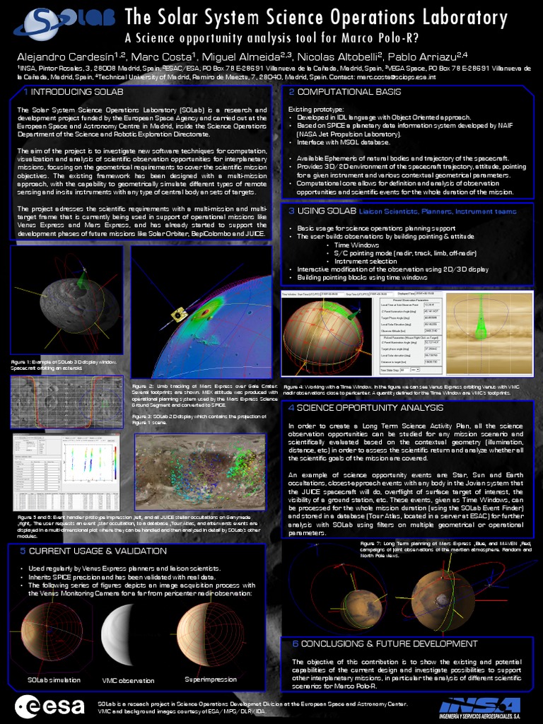 Solar System Science Operations Lab | PDF | European Space Agency | Mars