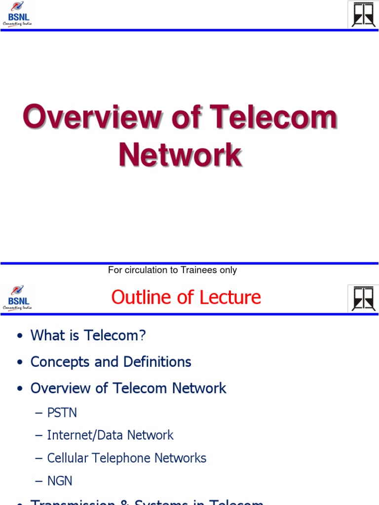 Overview of Telecom Network | PDF | Telecommunication | General Packet ...