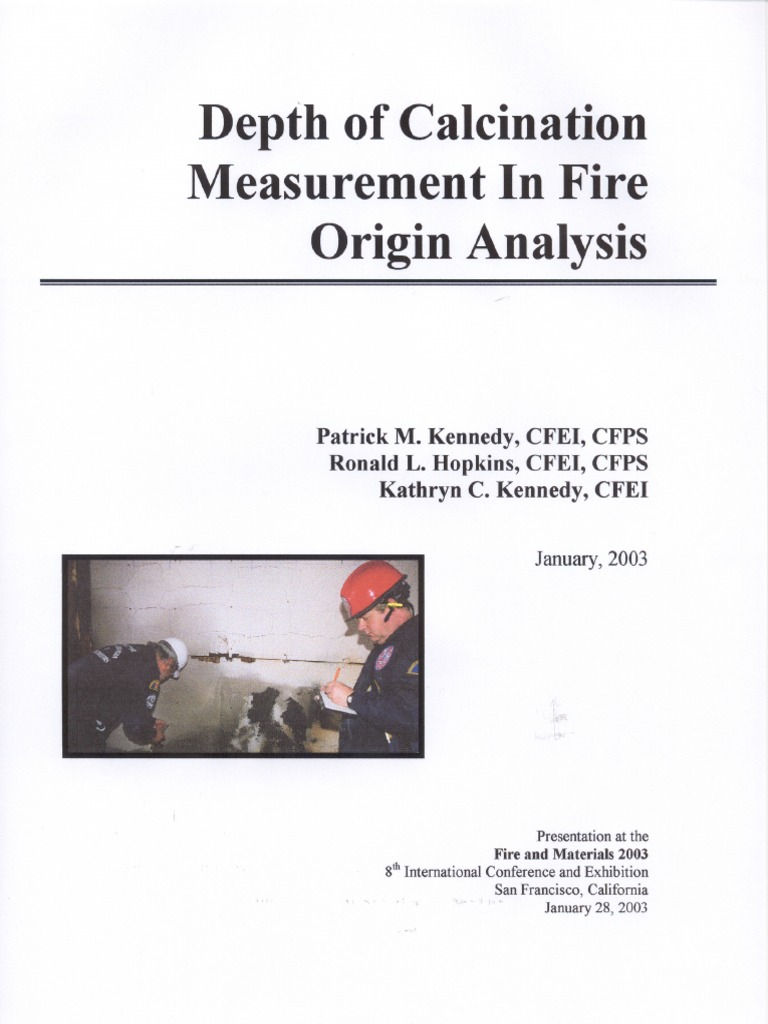 Measuring Calcination Depth in Fire Analysis | PDF | Gypsum | Accuracy ...