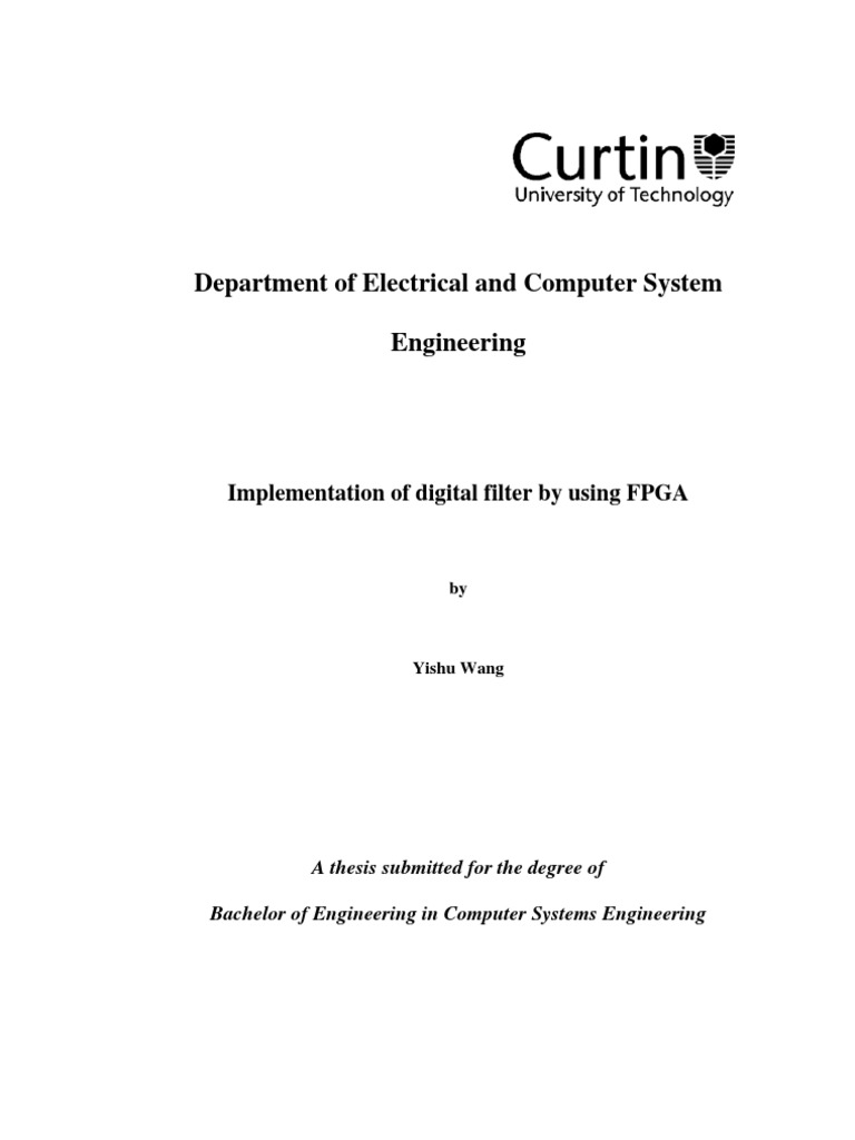 Implementation Of Digital Filter By Using Fpga Download Free Pdf Field Programmable Gate