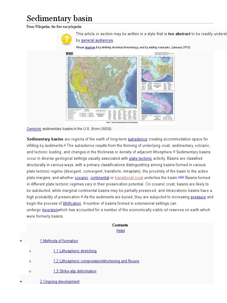 Sedimentary Basin: General Audiences | PDF | Sedimentary Basin ...