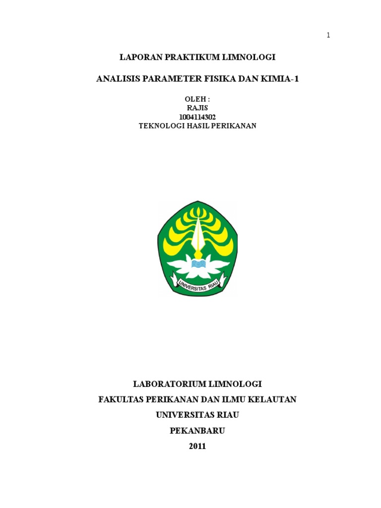 Analisis Kualitas Air Limnologi | PDF