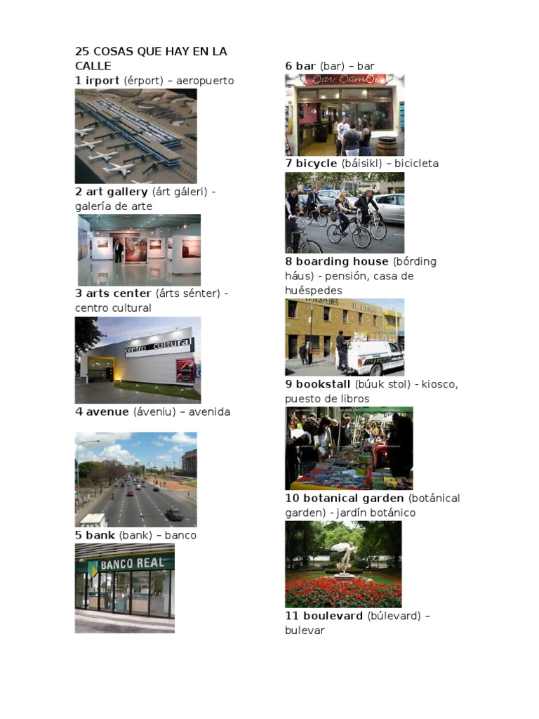 25 Cosas Que Hay en La Ciudad | PDF