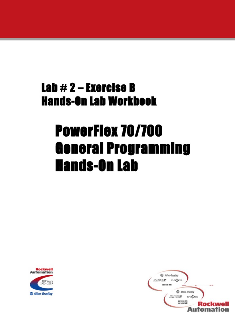 Powerflex 70/700 General Programming Hands-On Lab | PDF | Parameter (Computer Programming ...