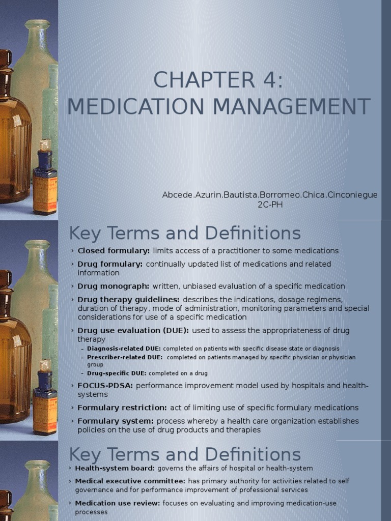 Medication Management: Abcede - Azurin.Bautista - Borromeo.Chica ...