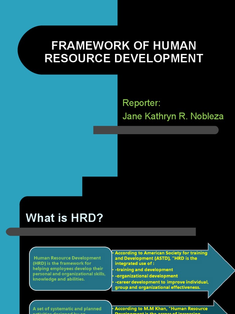 HRD Report | PDF | Needs Assessment | Employment