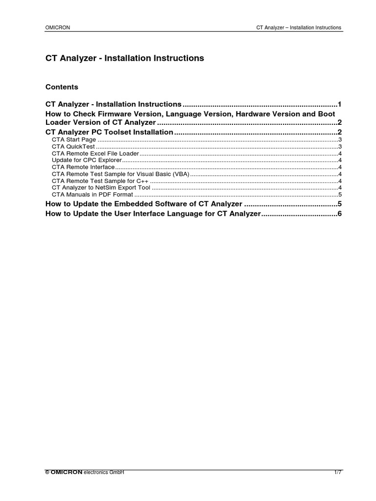 CT Analyzer Installation Instructions | PDF | Microsoft Excel | Visual ...