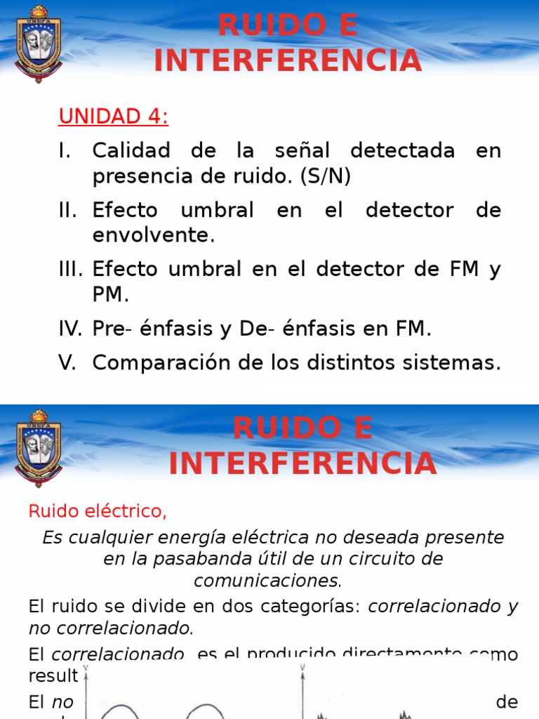 Ruido e Interferencia en Comunicaciones | PDF | Modulación de ...