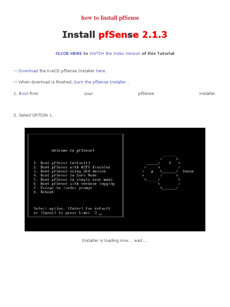 How To Install PfSense, Configure and Block Spicific Website | Download Free PDF | Internet ...