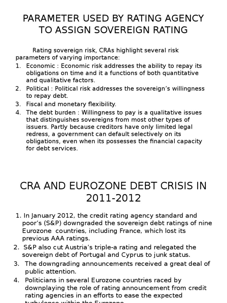 Sovereign Rating Factors and Criticism | PDF | Social Science
