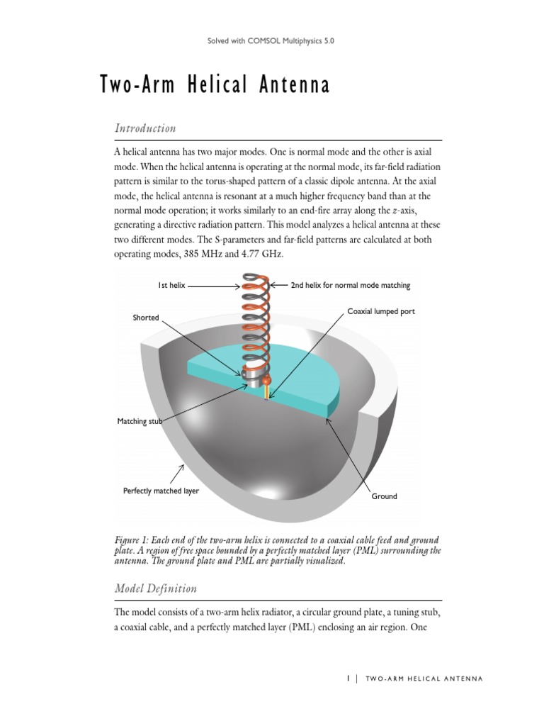 Analysis of a Two-Arm Helical Antenna Operating at Normal and Axial ...