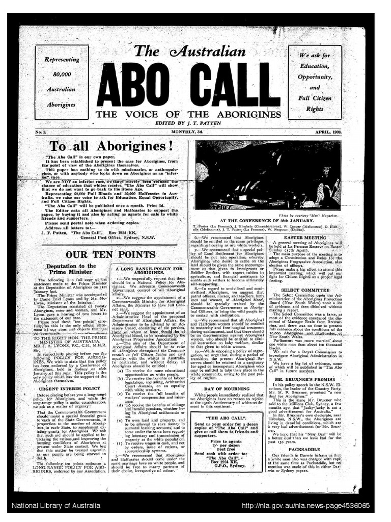 The Australian Abo Call Issue 1.PDF | Indigenous Australians | Australia
