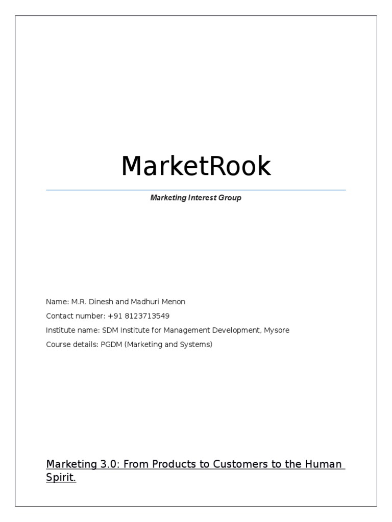 Mig Marketing 3.0 Sdmimd | PDF | Social Media | Popular Culture & Media ...