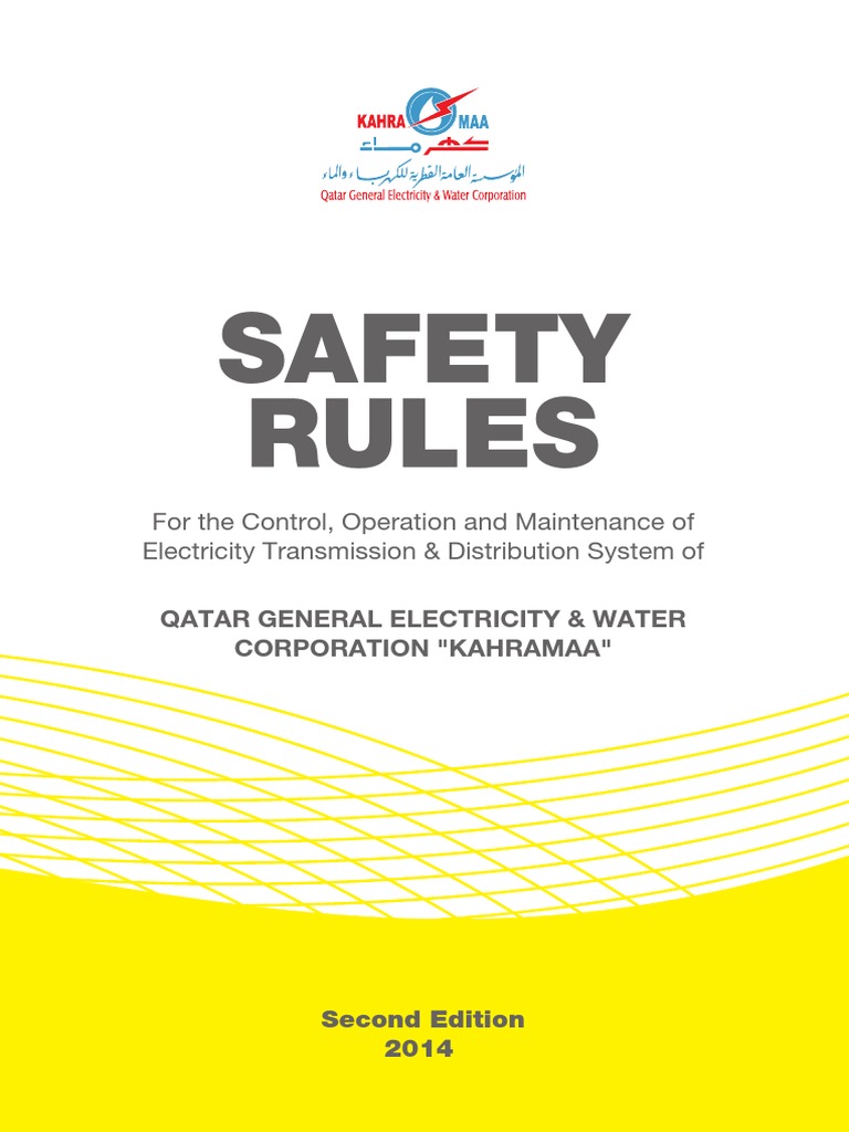 Kahramaa Safety Rules 2014 | Electrical Substation | Safety