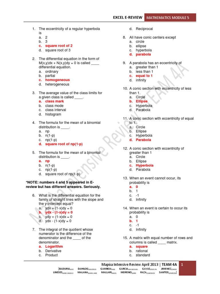 Mathematics - Module 5 | PDF | Integral | Function (Mathematics)
