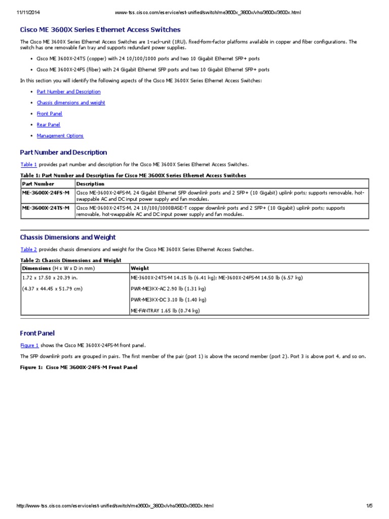 Cisco Me3600x - 3800x - Vho - 3600x - 3600x | PDF | Ethernet | Port ...
