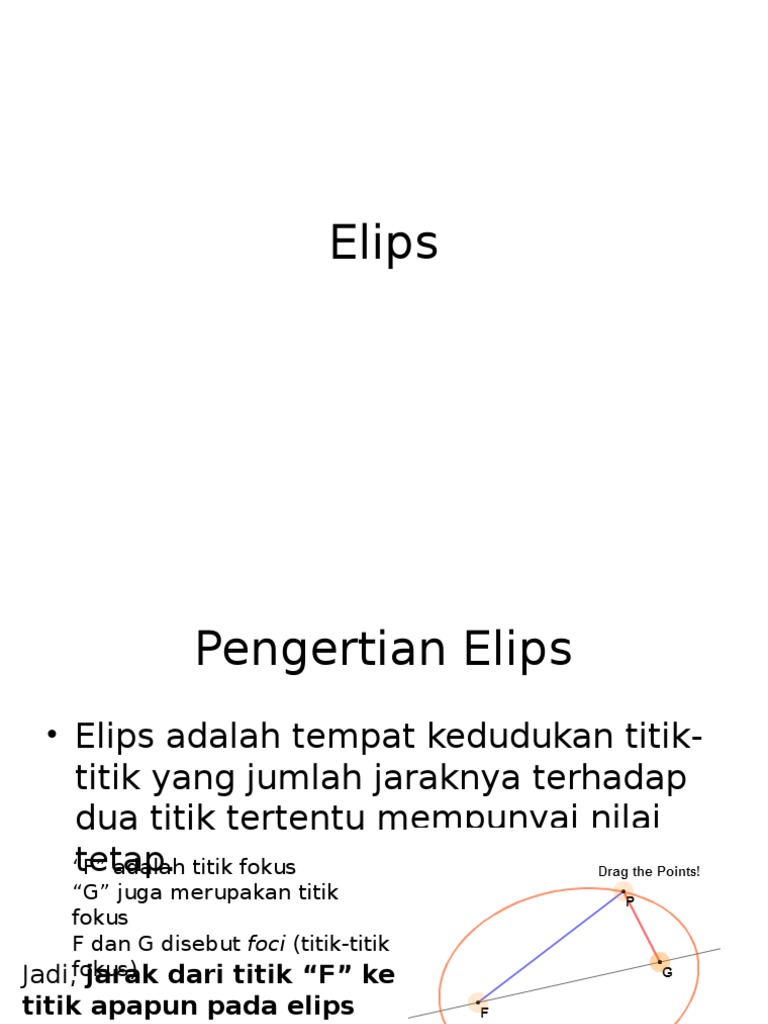 Persamaan Elips - Matematika | PDF