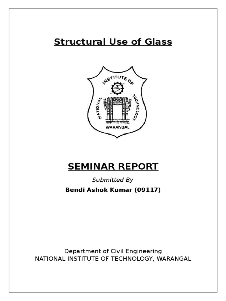Structural Use of Glass - Report | PDF | Glasses | Heat Treating