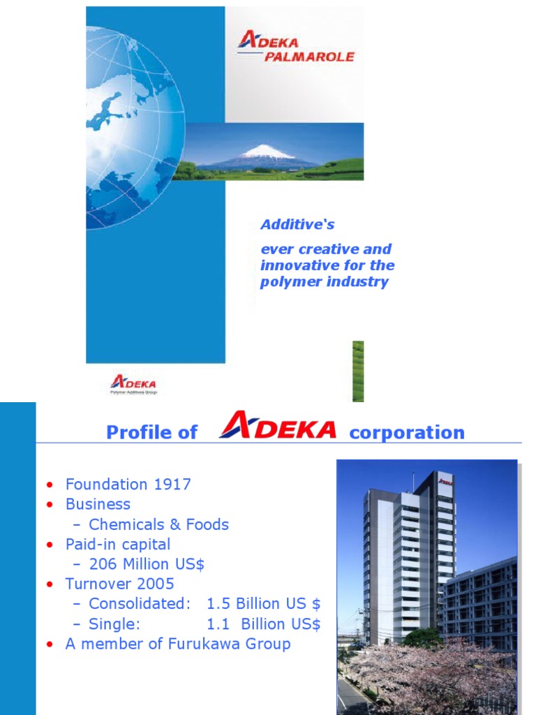 Adeka Introduction Portfolio General | PDF | Polyvinyl Chloride ...