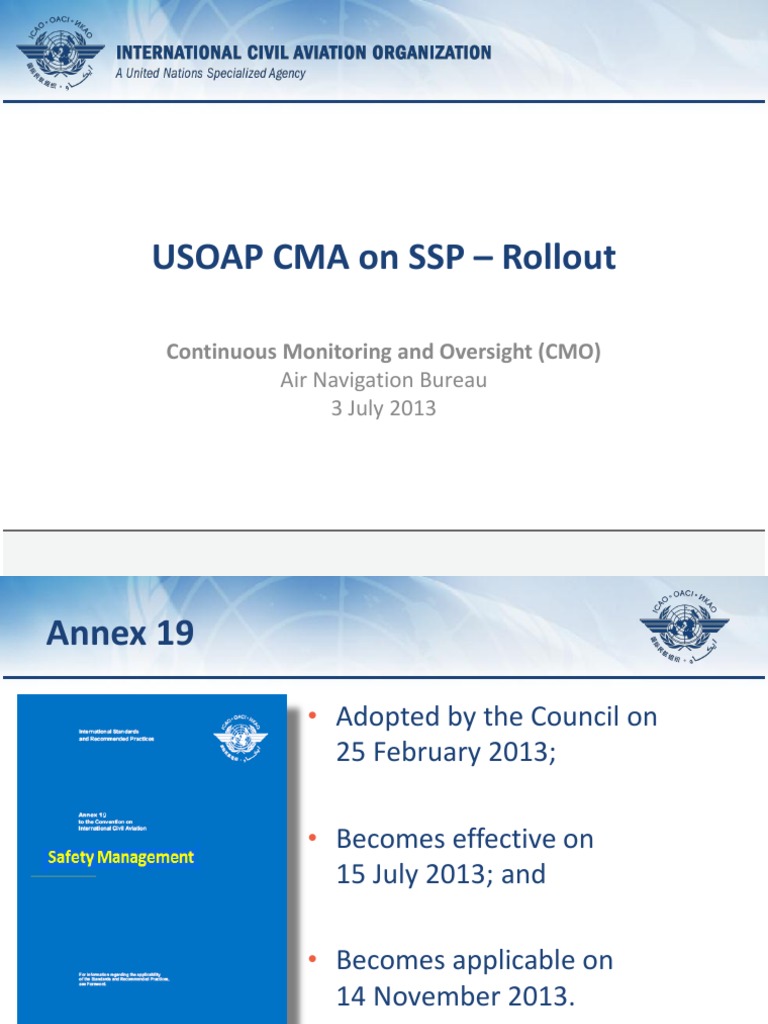 USOAP+CMA_SSP+Rollout_v4 | Audit | Safety