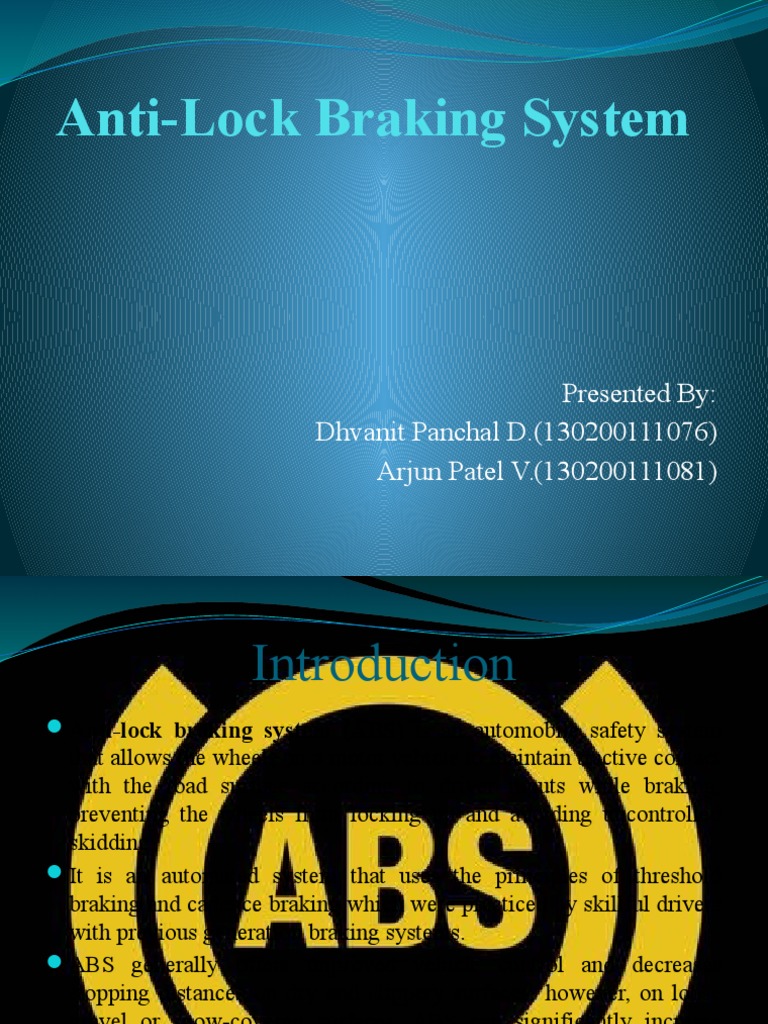 Anti-Lock Braking System | PDF | Anti Lock Braking System | Machines