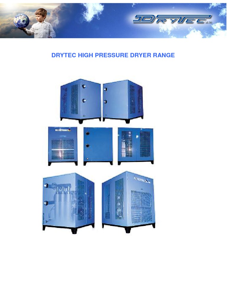 High Pressure Dryer Range Overview | PDF | Thermodynamics | Physical ...