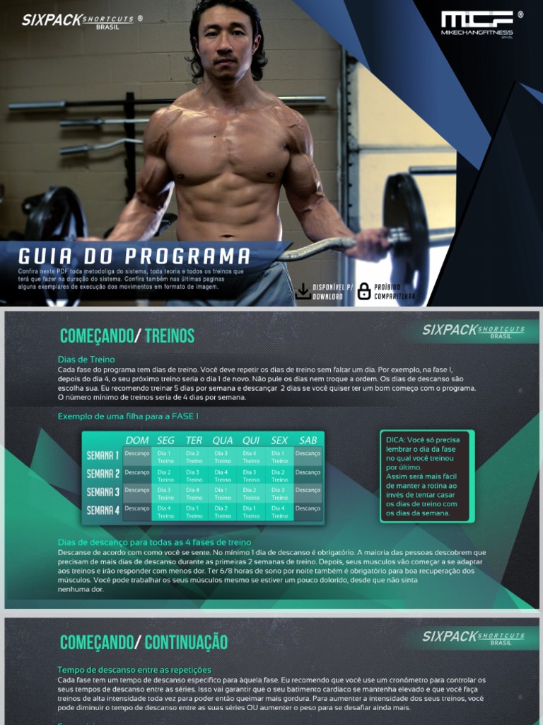 Sixpack Shortcuts Guia Do Programa PDF | PDF