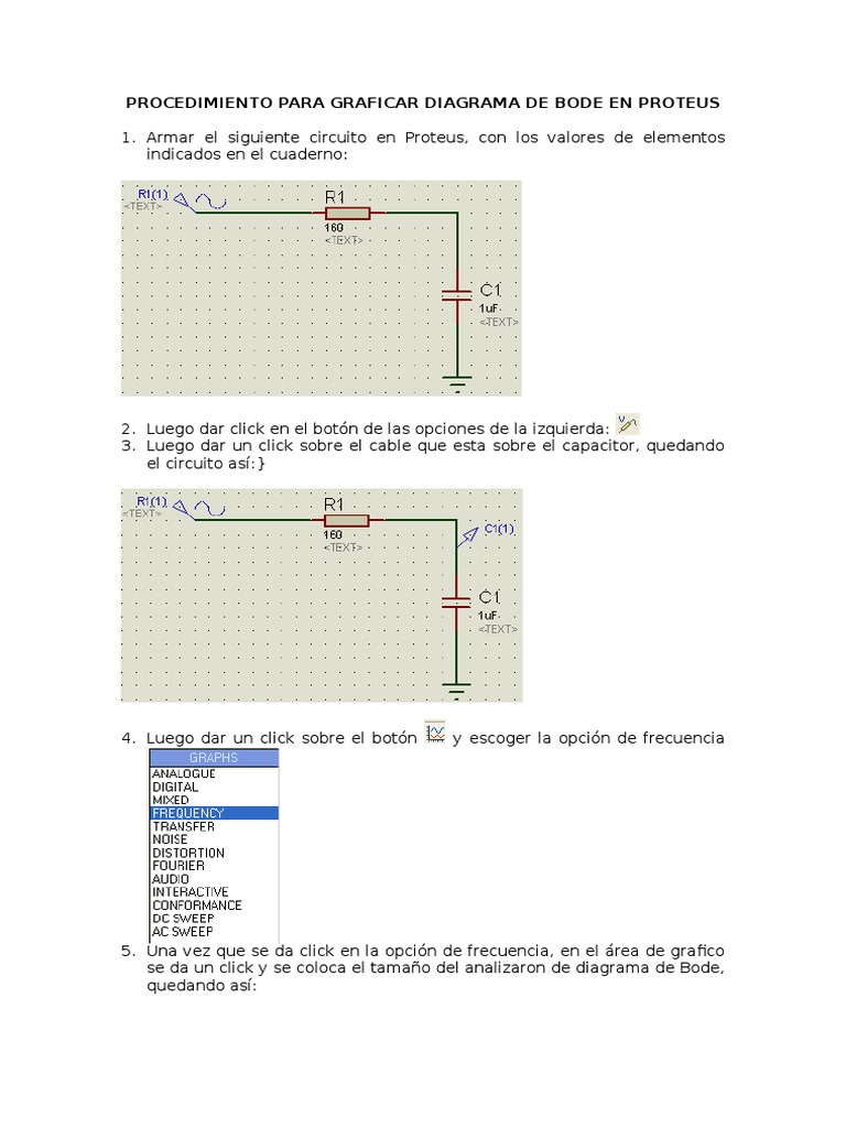 Diagrama de Bode en Proteus