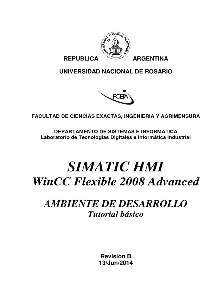 WinCC Flex 2008 Tutorial Basico RevB | PDF | Scada | Ventana (informática)